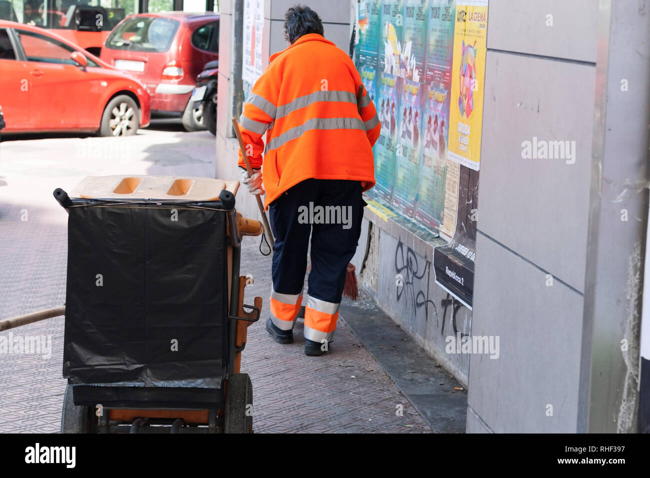 Municipal cleaner working hi-res stock photography and images - Alamy