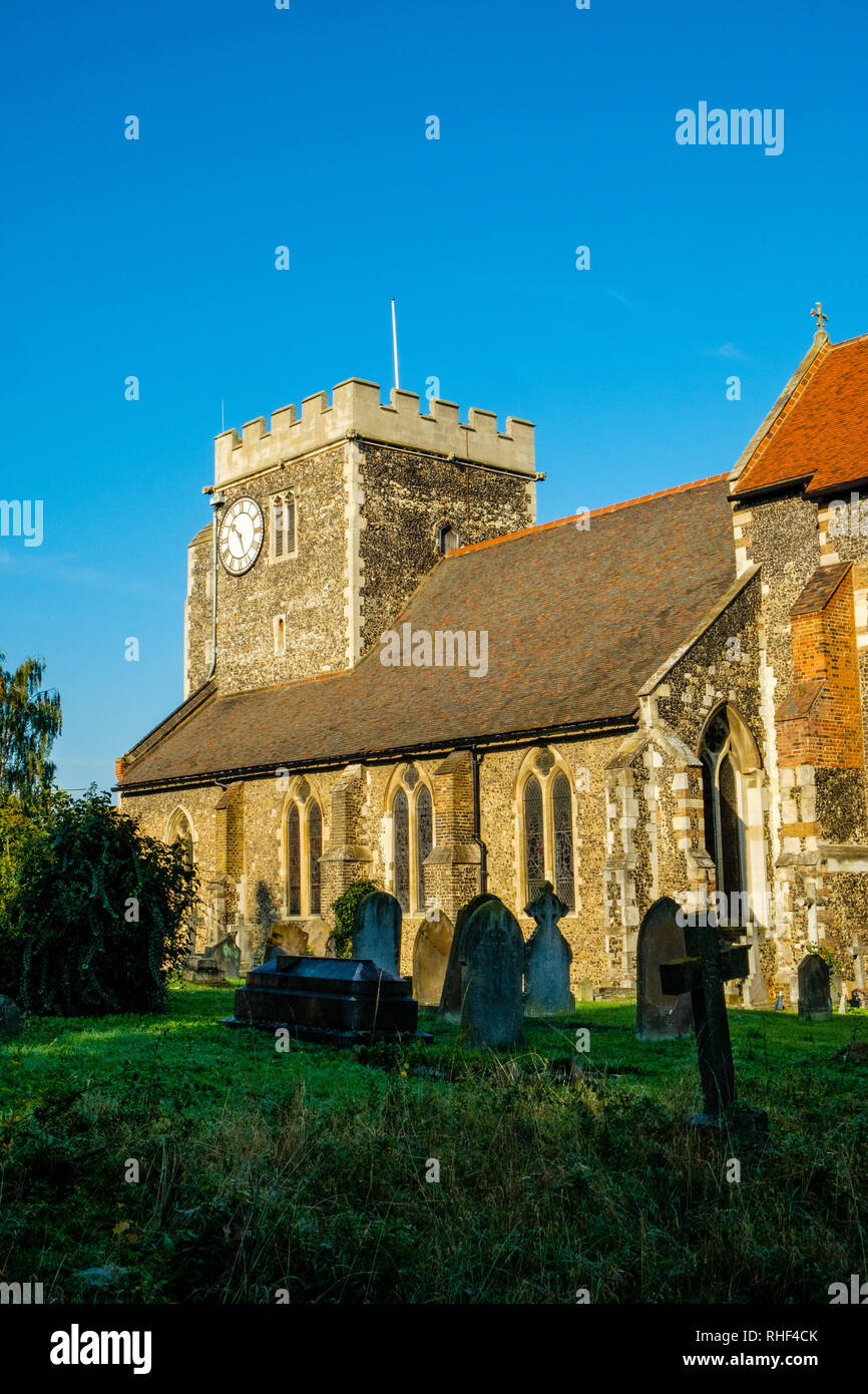 St Mary the Virgin Church, Church Road, Stone, Kent Stock Photo - Alamy