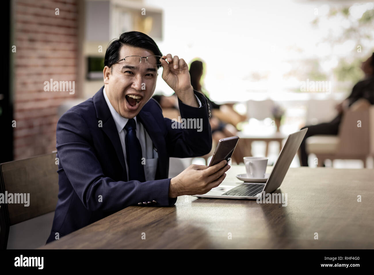 Smart glad hi-res stock photography and images - Alamy