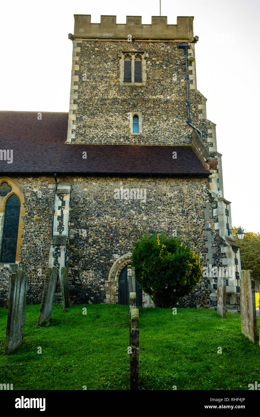 St Mary the Virgin Church, Church Road, Stone, Kent Stock Photo - Alamy
