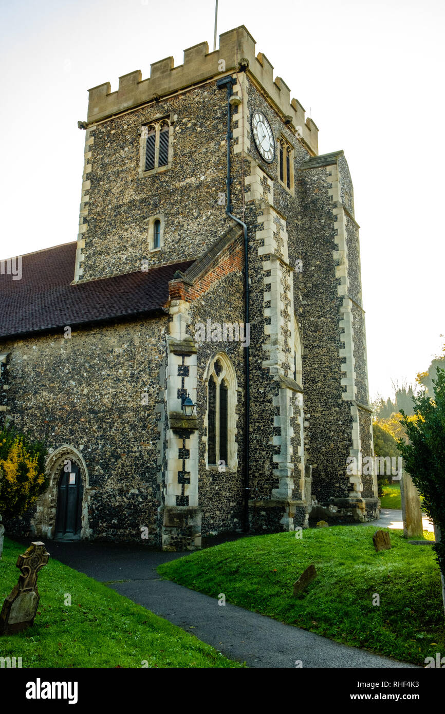 St Mary the Virgin Church, Church Road, Stone, Kent Stock Photo - Alamy