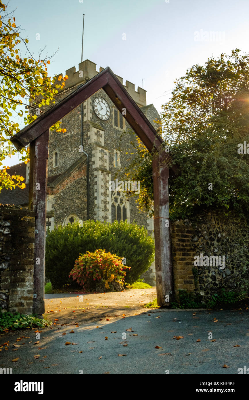 St Mary the Virgin Church, Church Road, Stone, Kent Stock Photo - Alamy