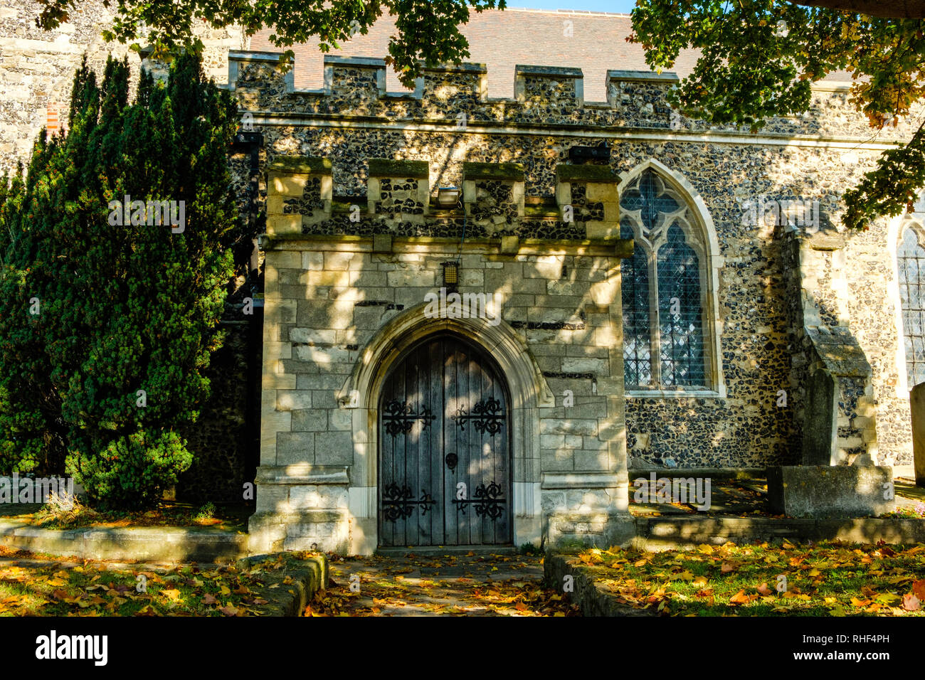 Parish Church of St Botolph, Northfleet, Gravesend, Kent Stock Photo ...