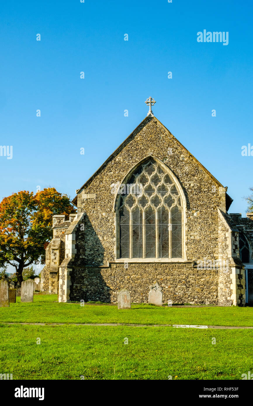Parish Church of St Botolph, Northfleet, Gravesend, Kent Stock Photo ...