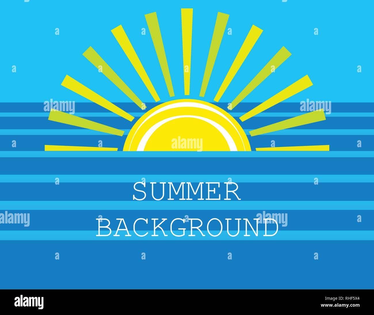 summer background. vector Stock Vector Image & Art - Alamy