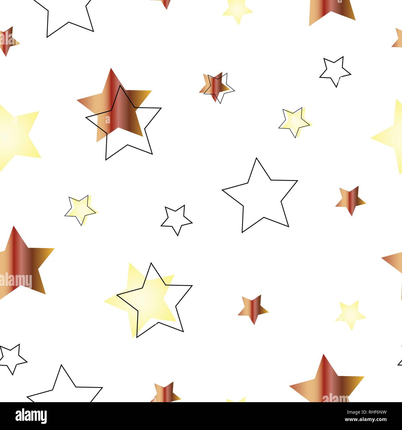 seamless pattern with stars in brown colors Stock Vector Image & Art ...