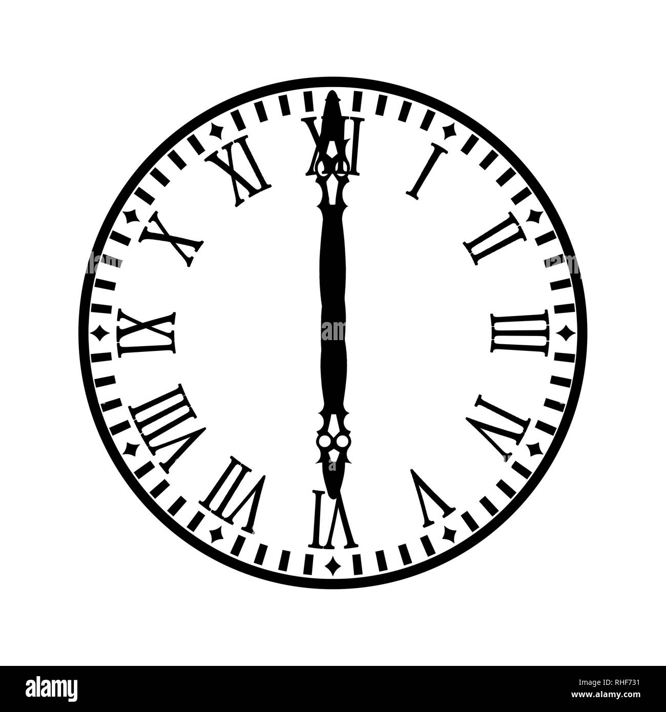 Clock with hour indicator and minute indicator Stock Photo - Alamy