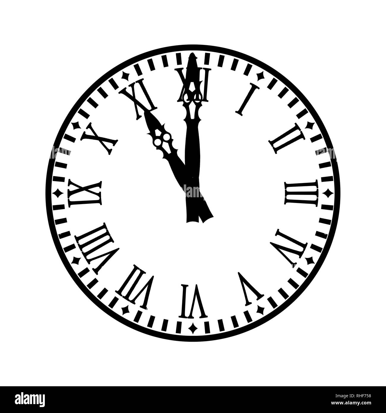 Clock with hour indicator and minute indicator Stock Photo - Alamy
