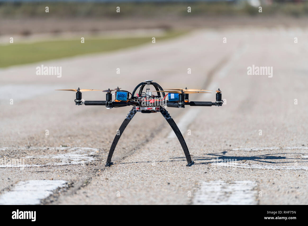Professional drone standing ready for take off Stock Photo - Alamy