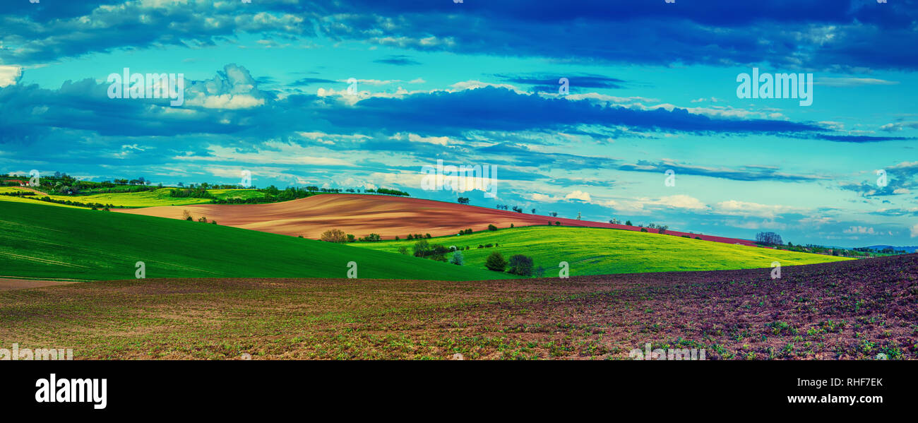 Rural spring landscape Stock Photo - Alamy