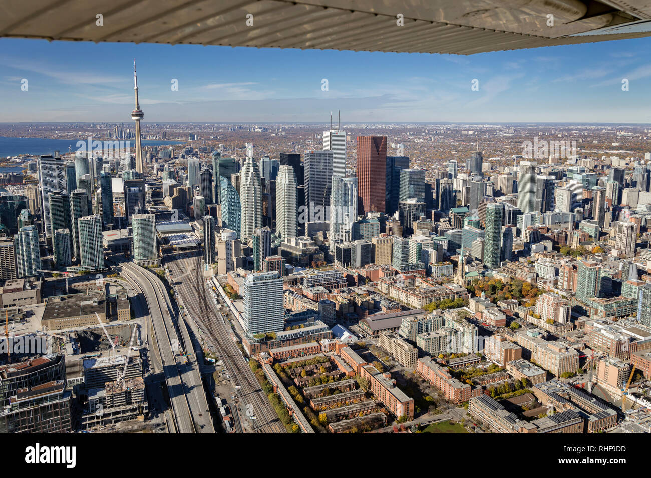 An aerial view of downtown Toronto from the east Stock Photo - Alamy
