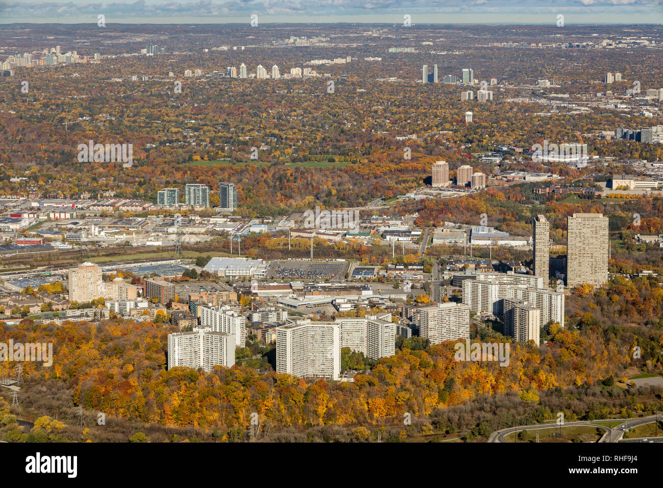 A view of Thorncliffe Park neighbourhood from the East looking West ...