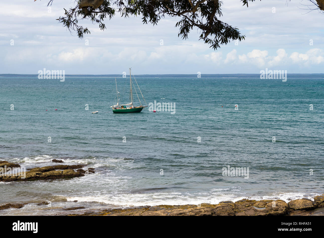 Huskisson, NSW, Australia-December 22, 2018: Water view from coastal ...