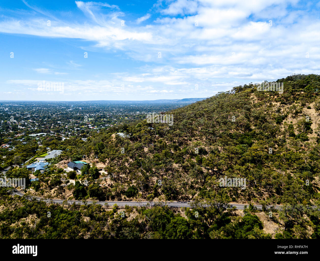 winding road through Belair Forest, Adelaide Australia Stock Photo - Alamy
