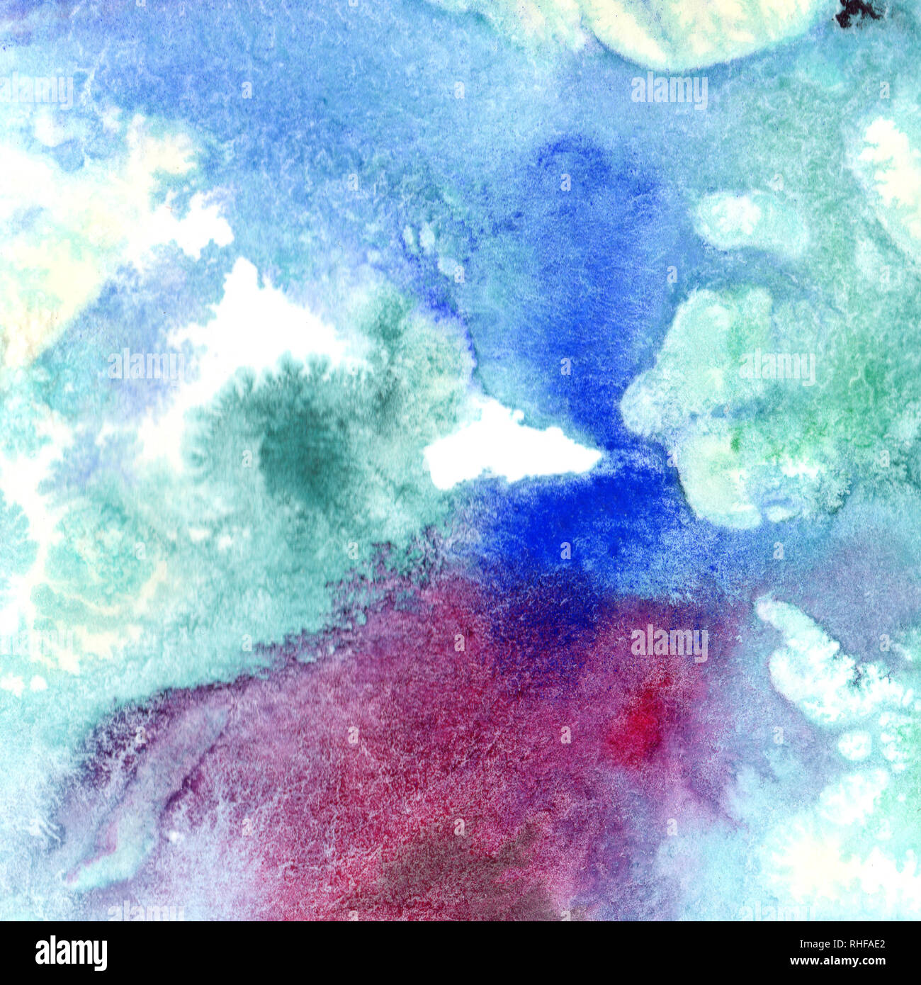 Abstract watercolor paper splash shapes isolated drawing. Illustration ...