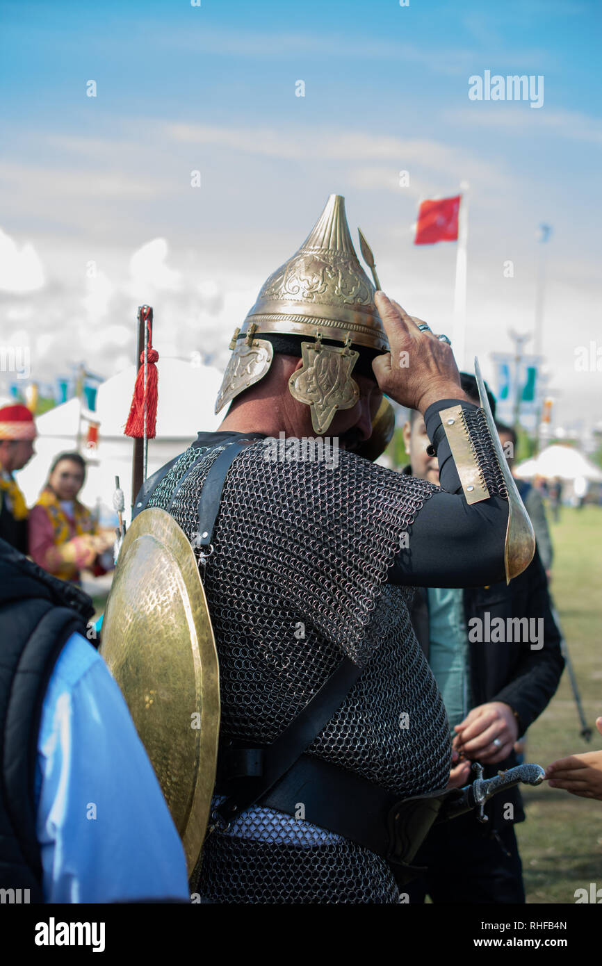 Gold medieval shield rivets design hi-res stock photography and images ...