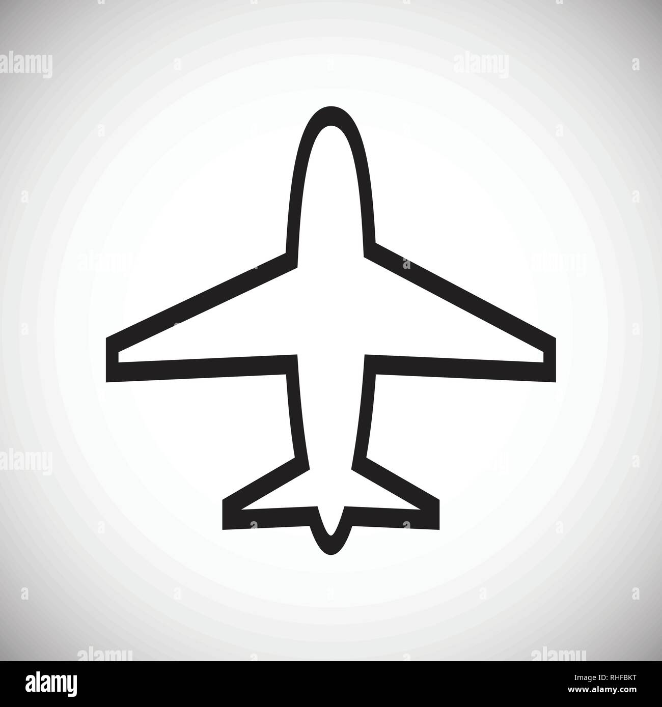 Airplane icons on white background for graphic and web design, Modern ...