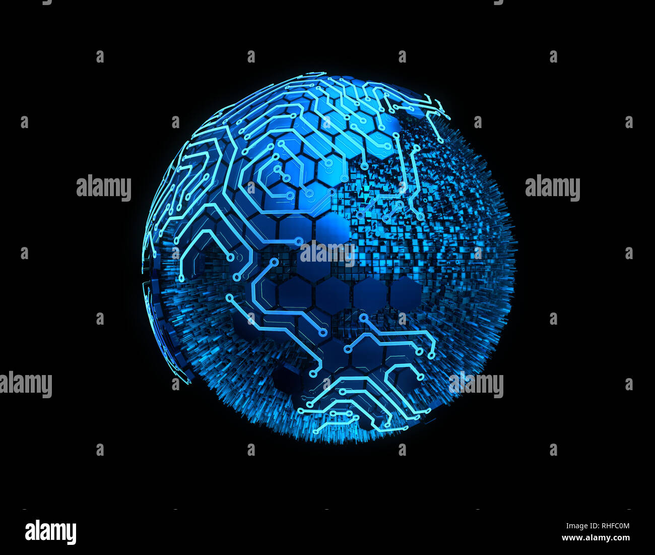 Global technology concept circuit board hi-res stock photography and ...
