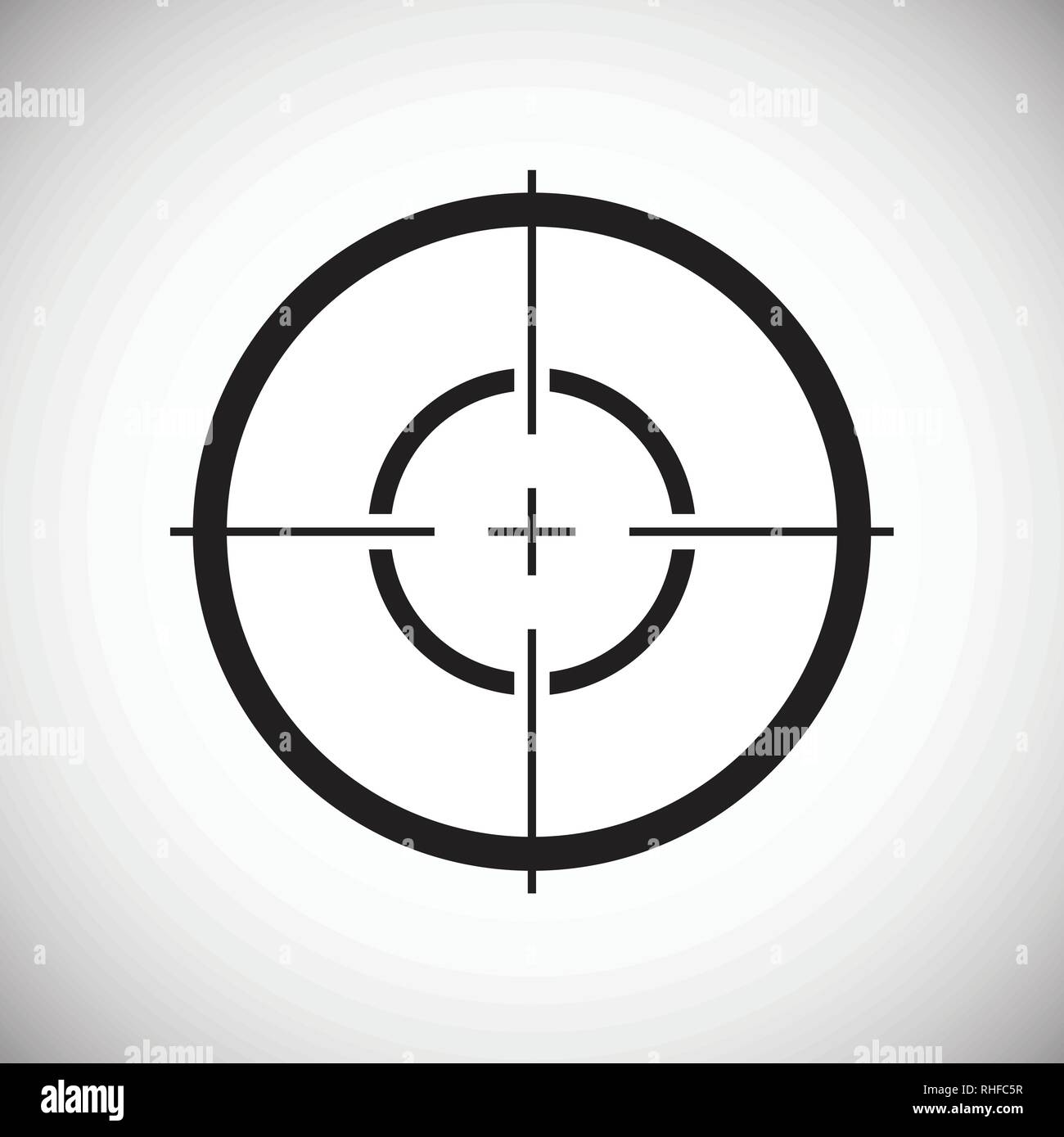 Target icon set on white background for graphic and web design, Modern ...