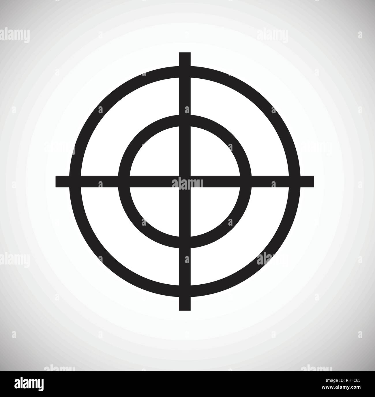 Target icon set on white background for graphic and web design, Modern ...