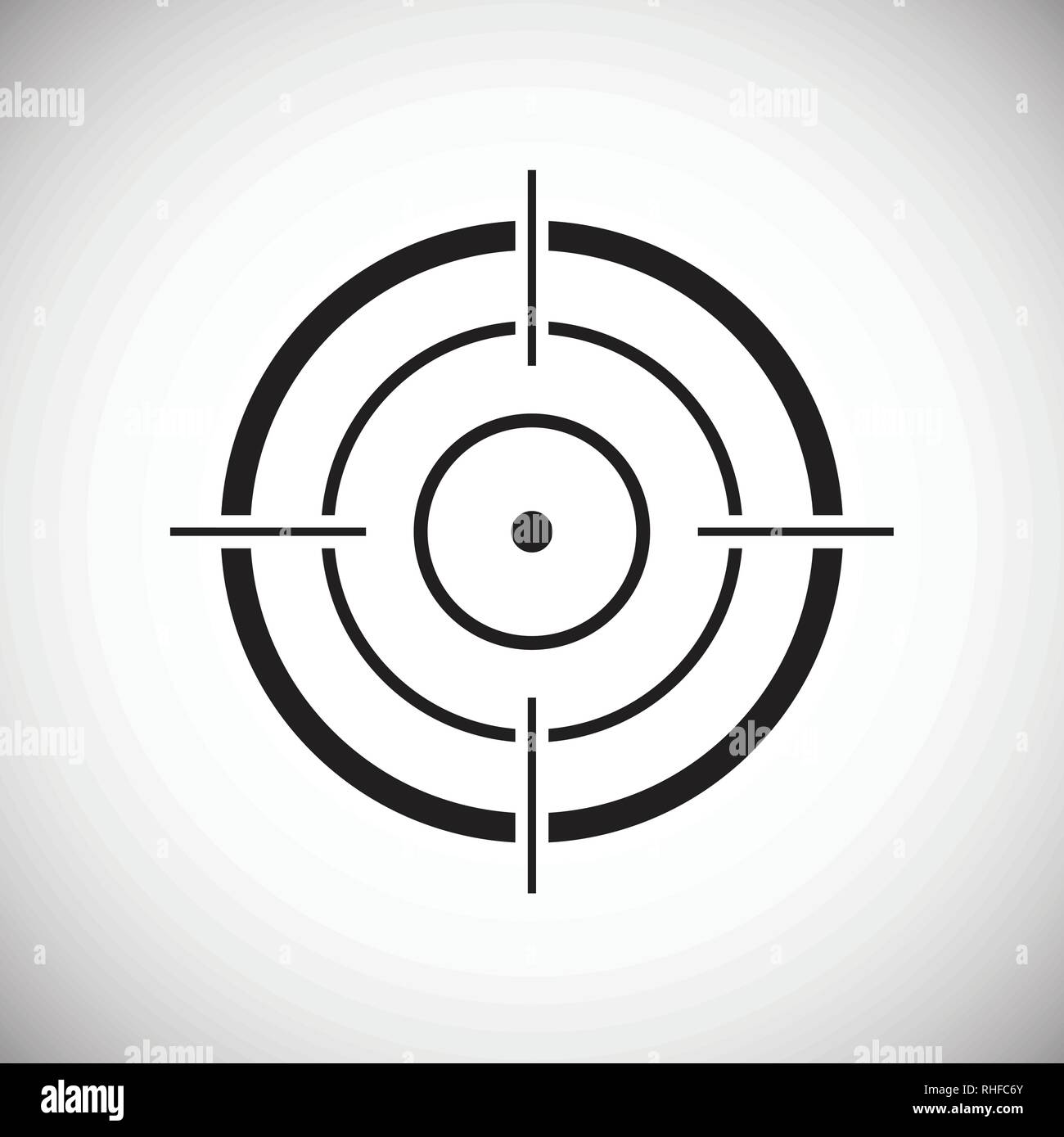 Target icon set on white background for graphic and web design, Modern ...