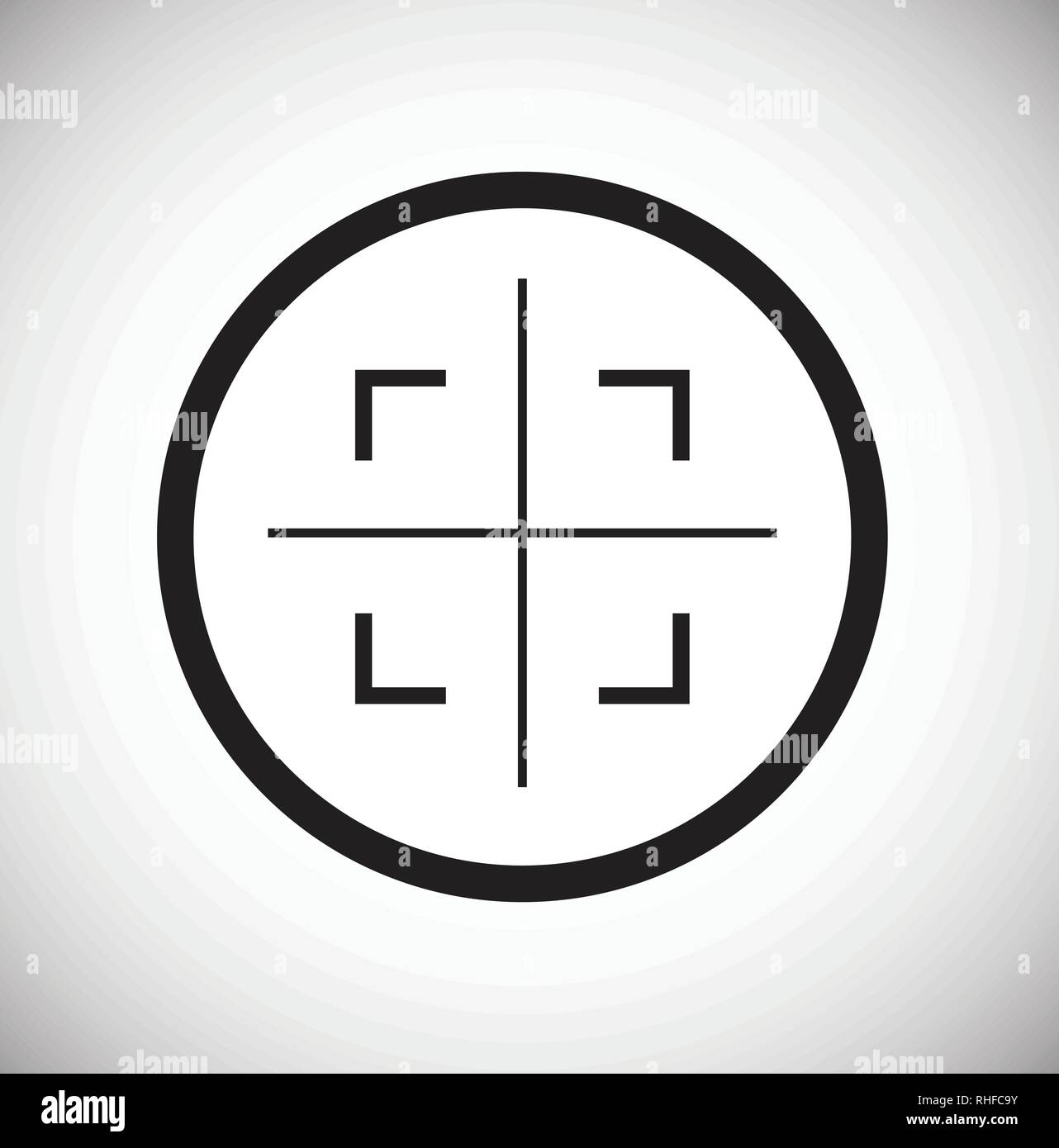 Target icon set on white background for graphic and web design, Modern ...