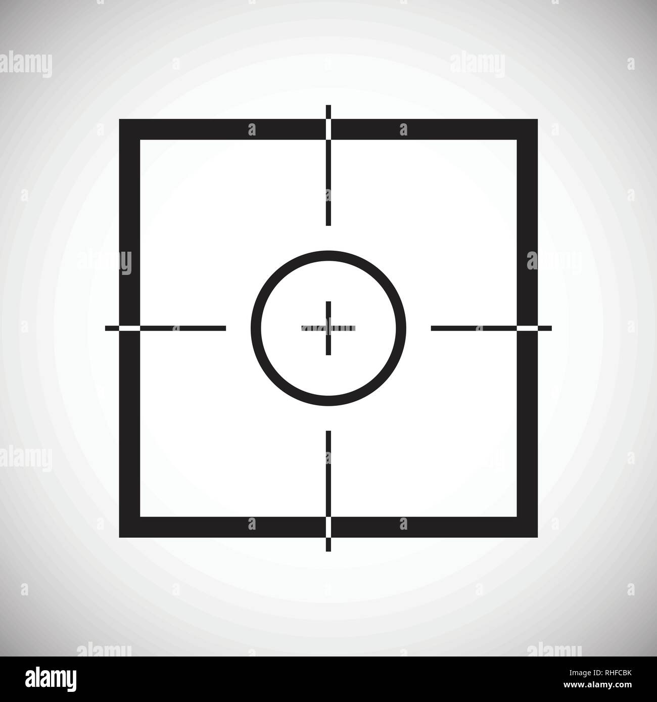 Target icon set on white background for graphic and web design, Modern ...