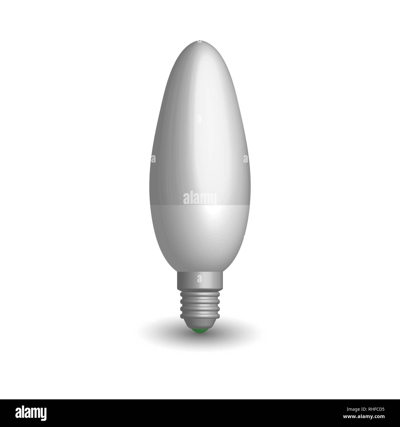 Photo realistic LED and energy-saving light bulb. Element for the ...