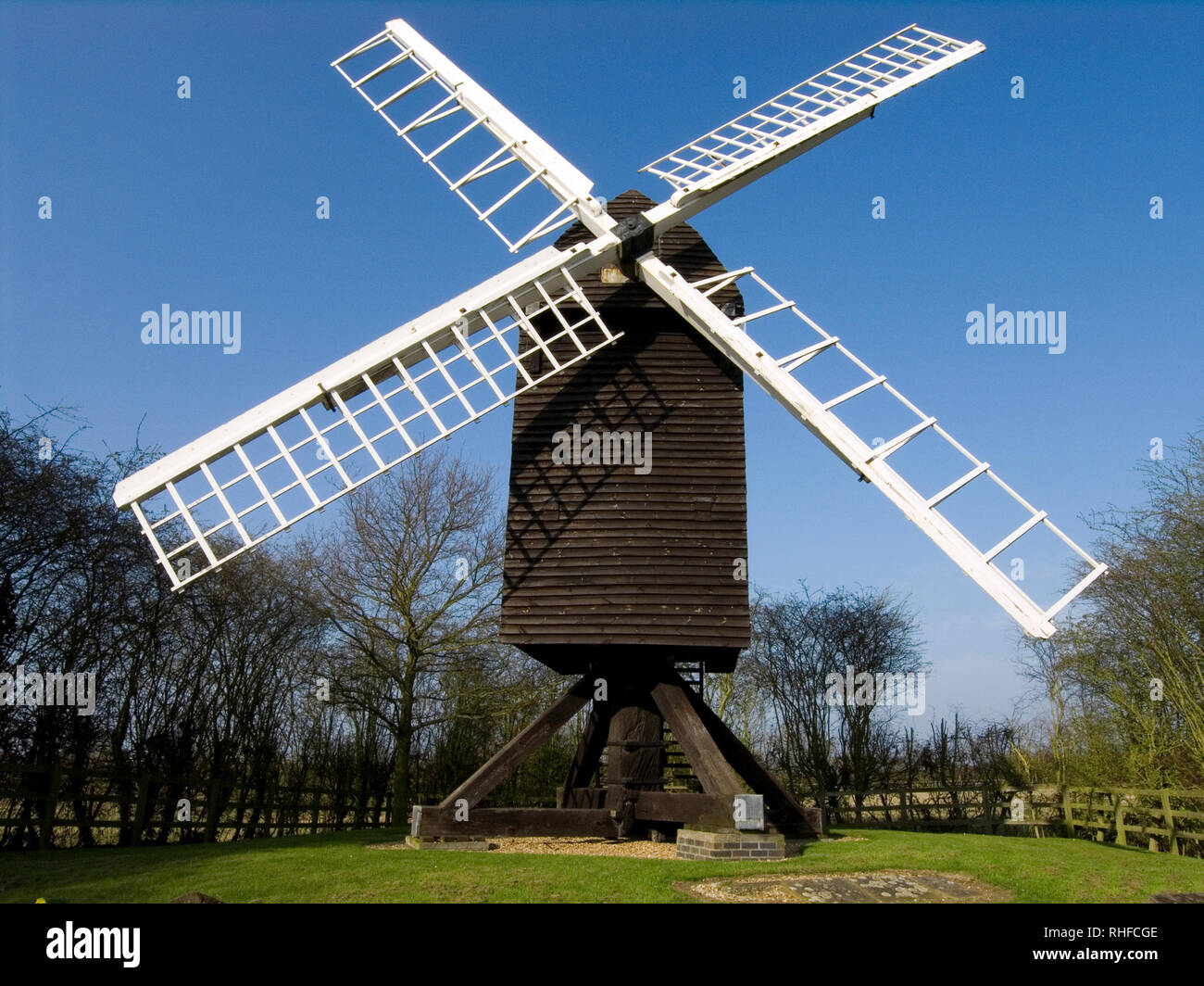 Great Gransden Windmill, Cambridgeshire Stock Photo - Alamy