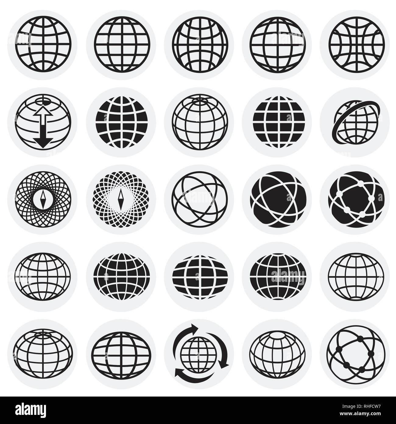 Internet Globe Icon Vector