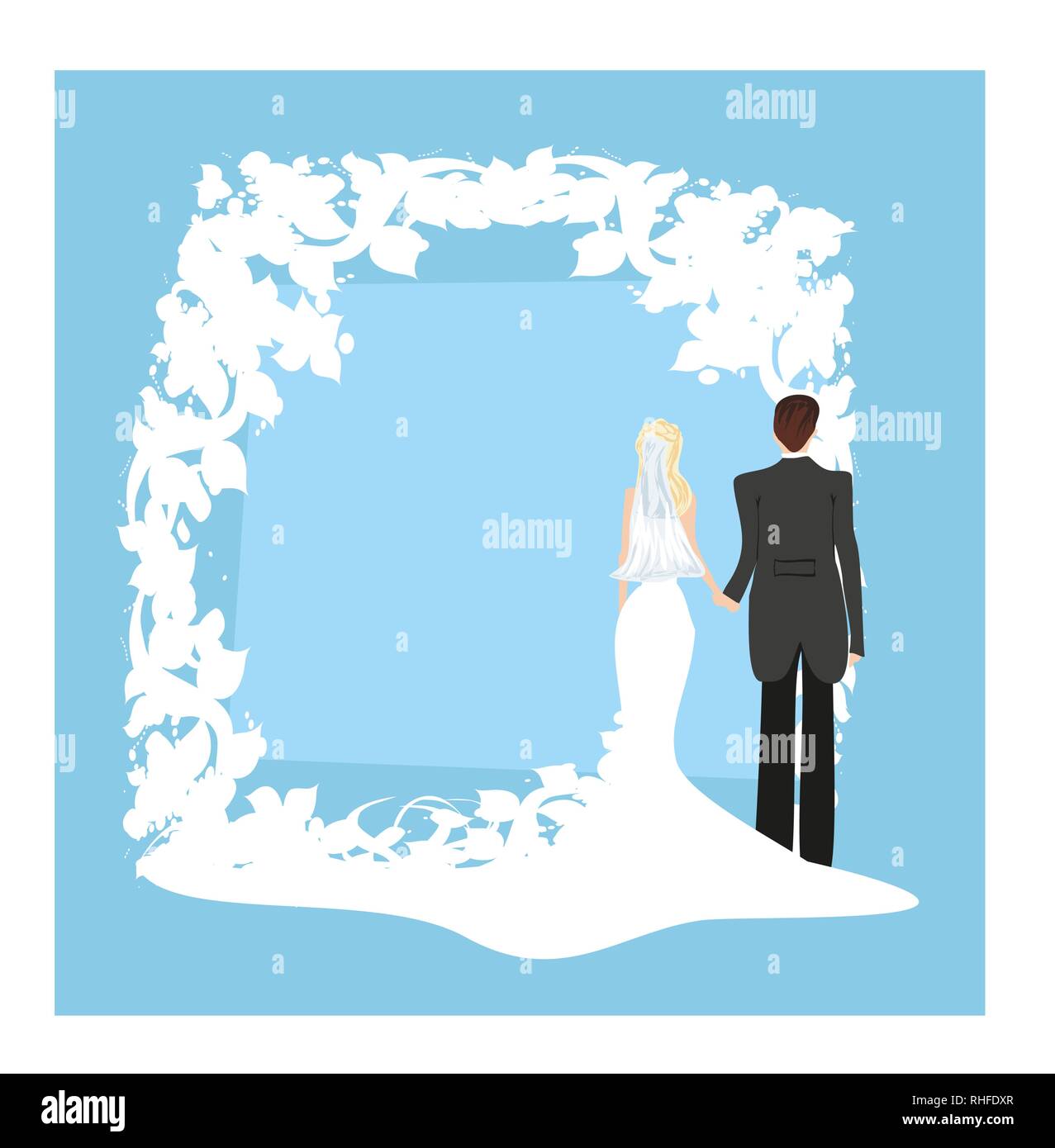 Wedding decorations flowers Stock Vector Images - Alamy