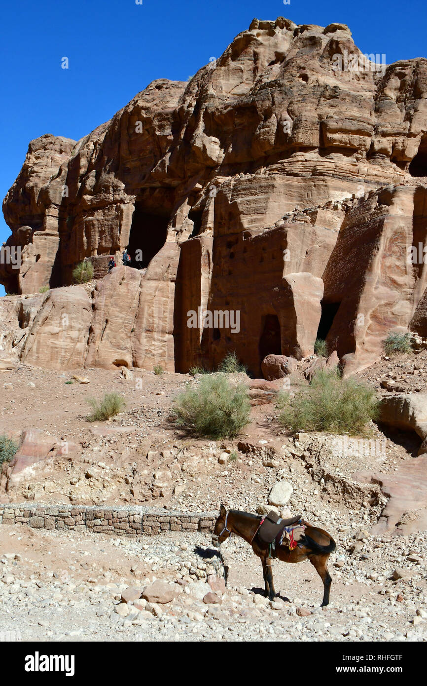 Rocks in Petra.The old city of Petra is an UNESCO World Heritage site ...