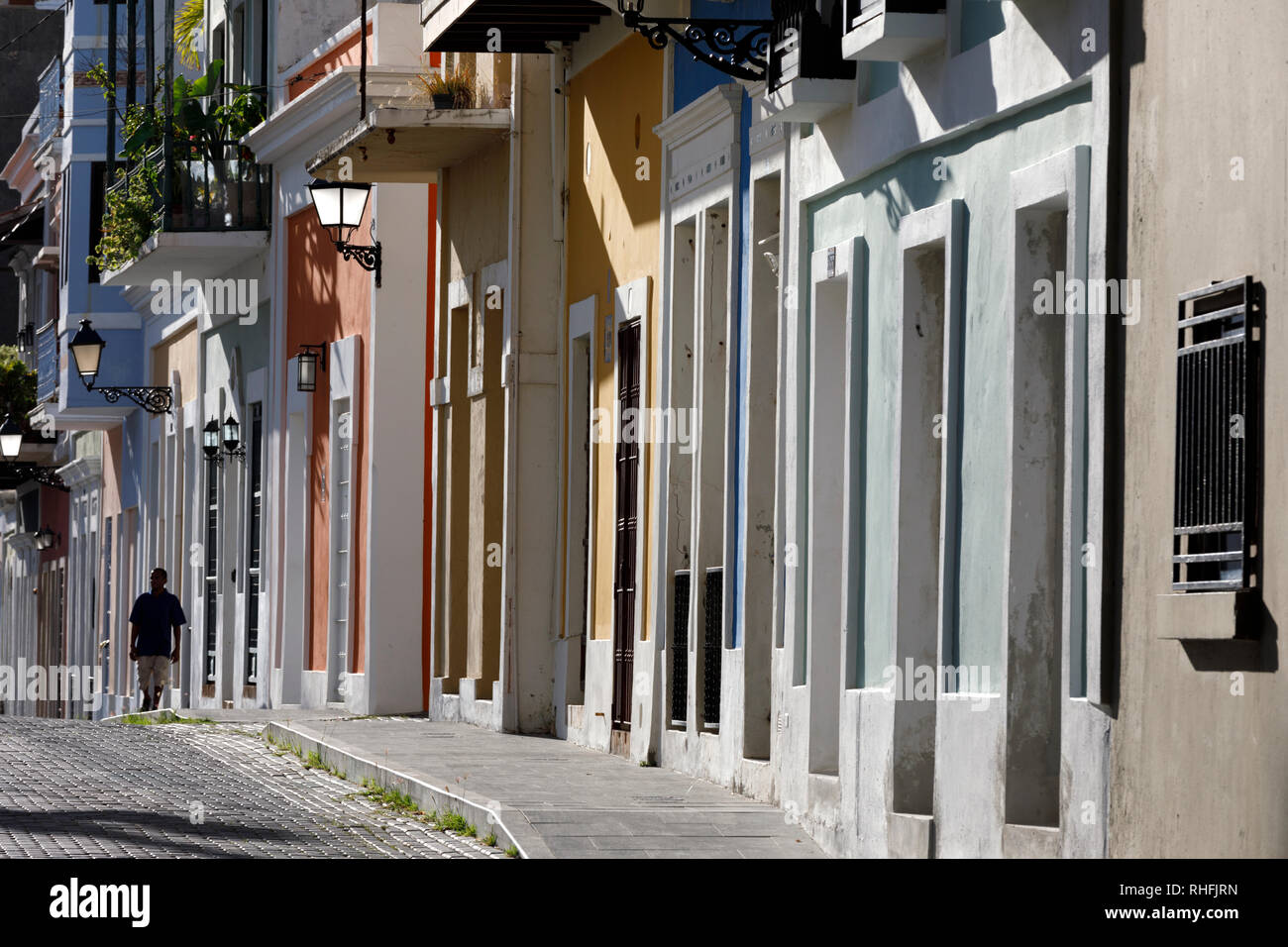 City street scene, Old San Juan, Puerto Rico Stock Photo - Alamy
