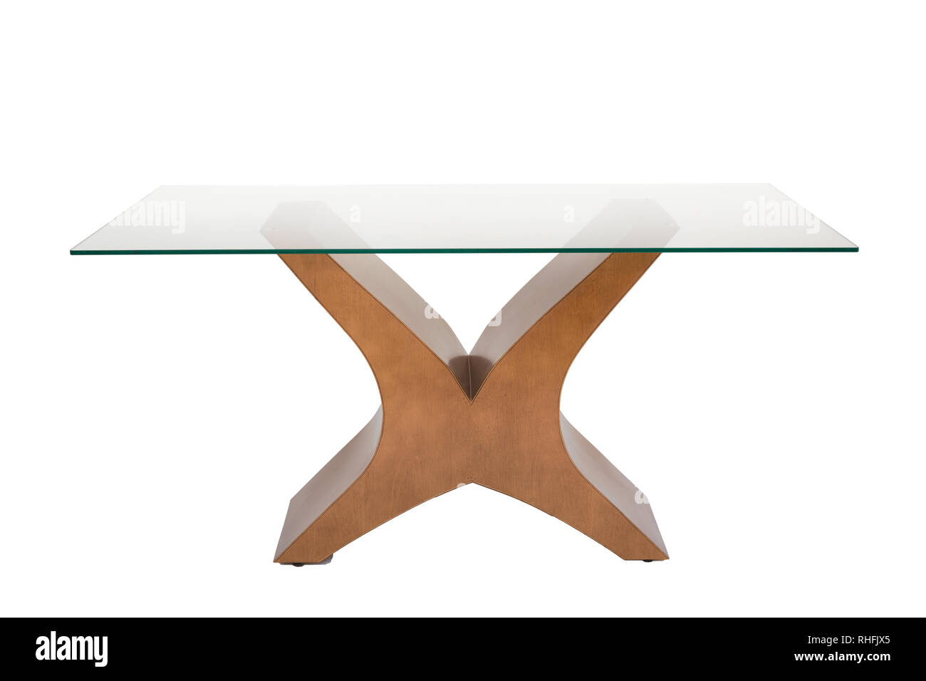 Table isolated on white background Stock Photo - Alamy