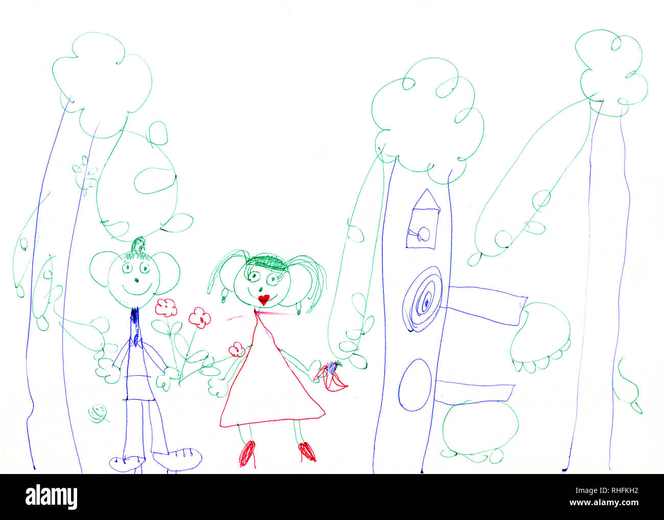 The Art Child's drawing Stock Photo - Alamy