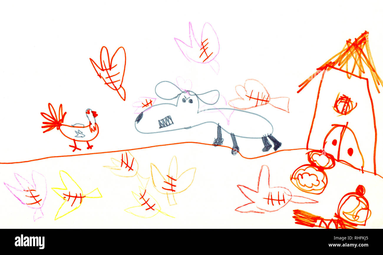 The Art Child's drawing Stock Photo - Alamy