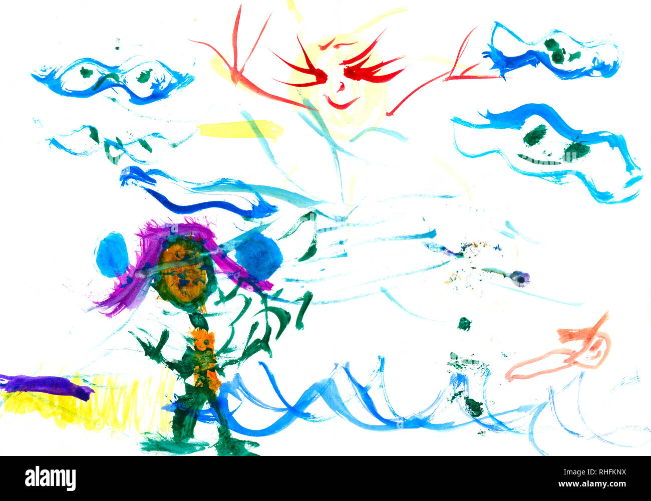 The Art Child's drawing Stock Photo - Alamy