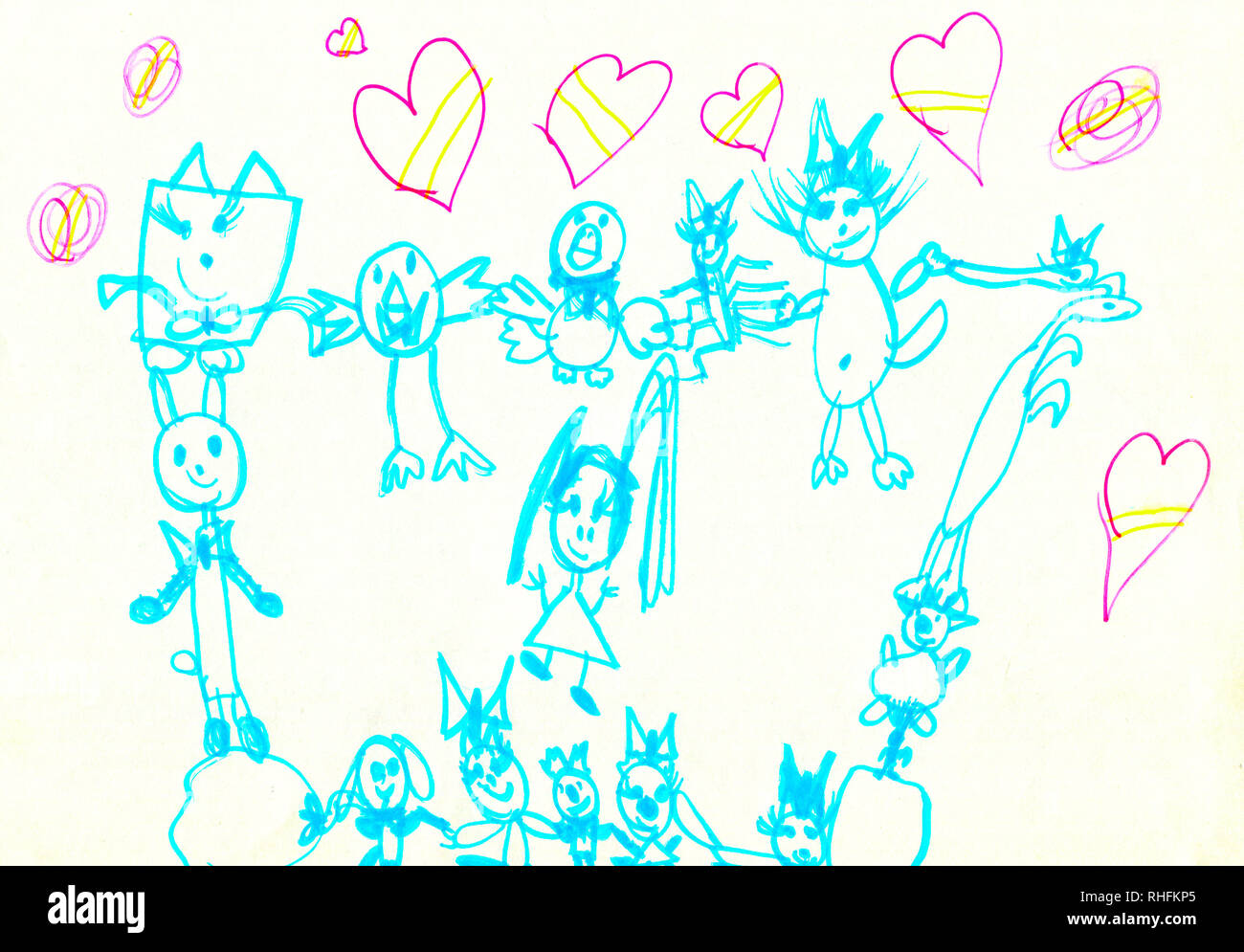 The Art Child's drawing Stock Photo - Alamy