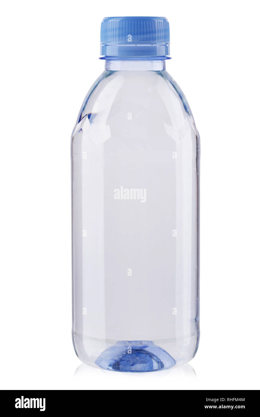 empty plastic bottle isolated on white background. without labels Stock ...