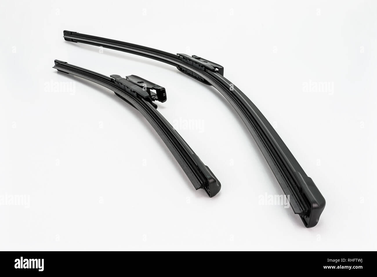 Car wipers isolated on white background with clipping path Stock Photo ...