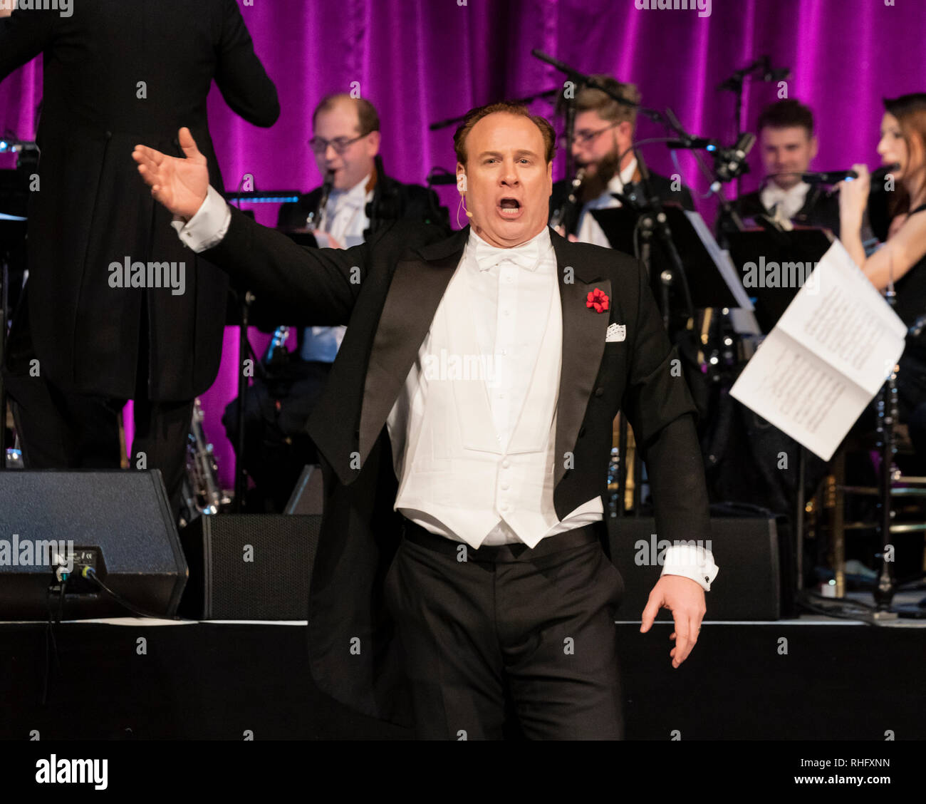 New York, NY - February 1, 2019: Lucas Meachem performs during New York ...