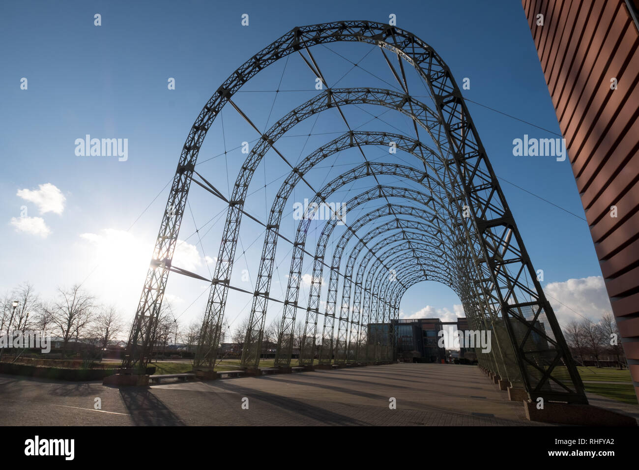 The British Army's portable airship hangar, built in 1912 on the ...