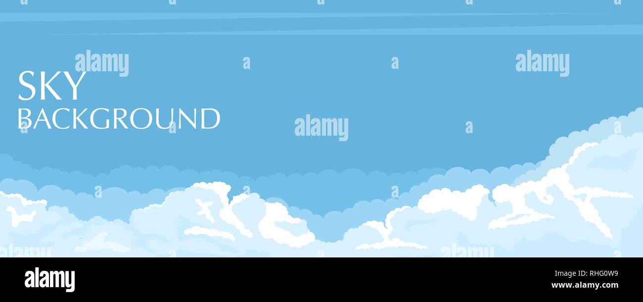 Sky background with clouds Stock Vector Image & Art - Alamy