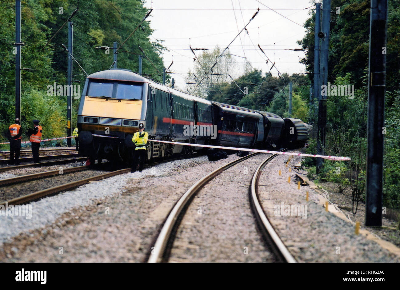 Hatfield Train Crash Stock Photo - Alamy