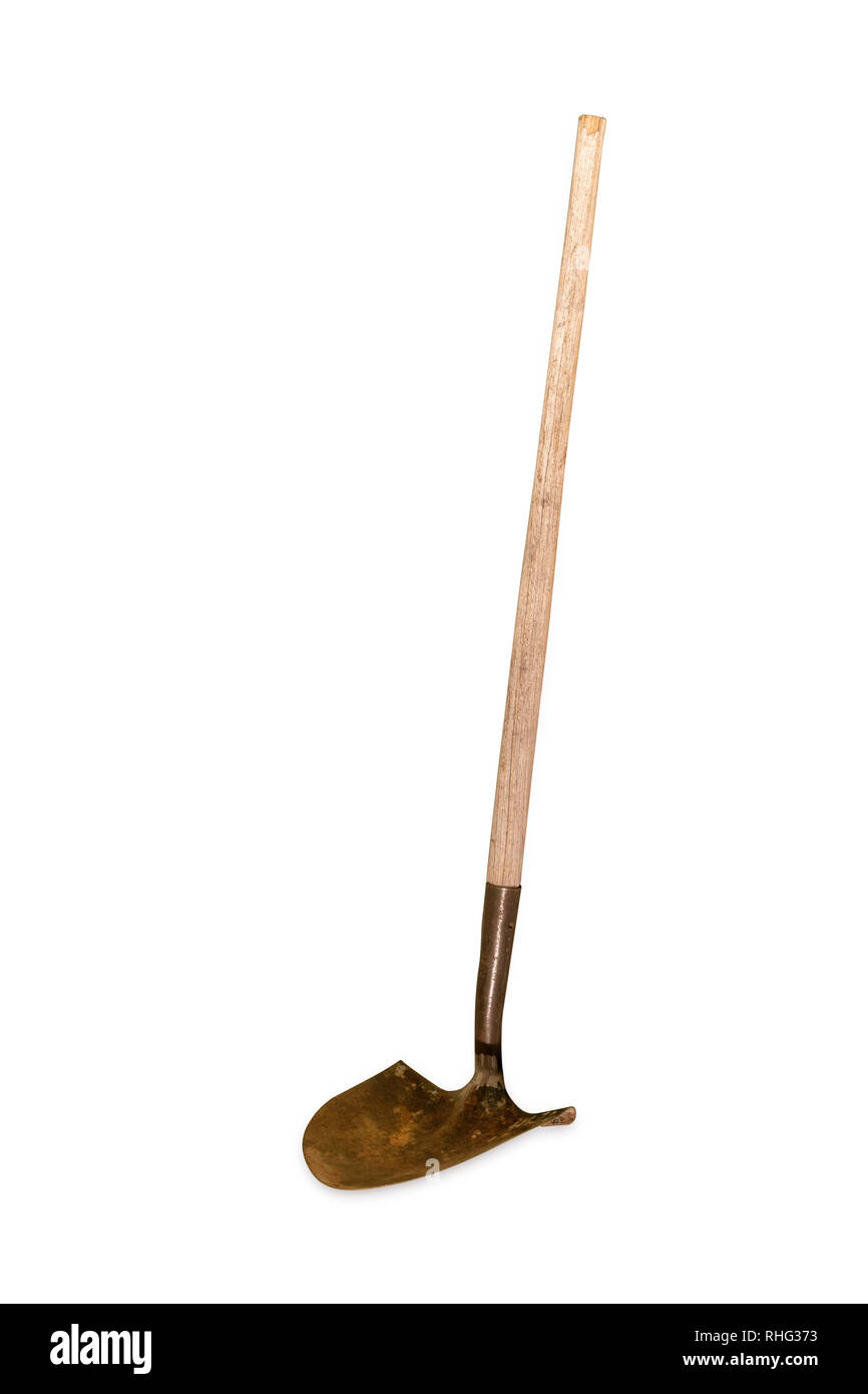 Native american farming tool, shovel, isolated on white background ...