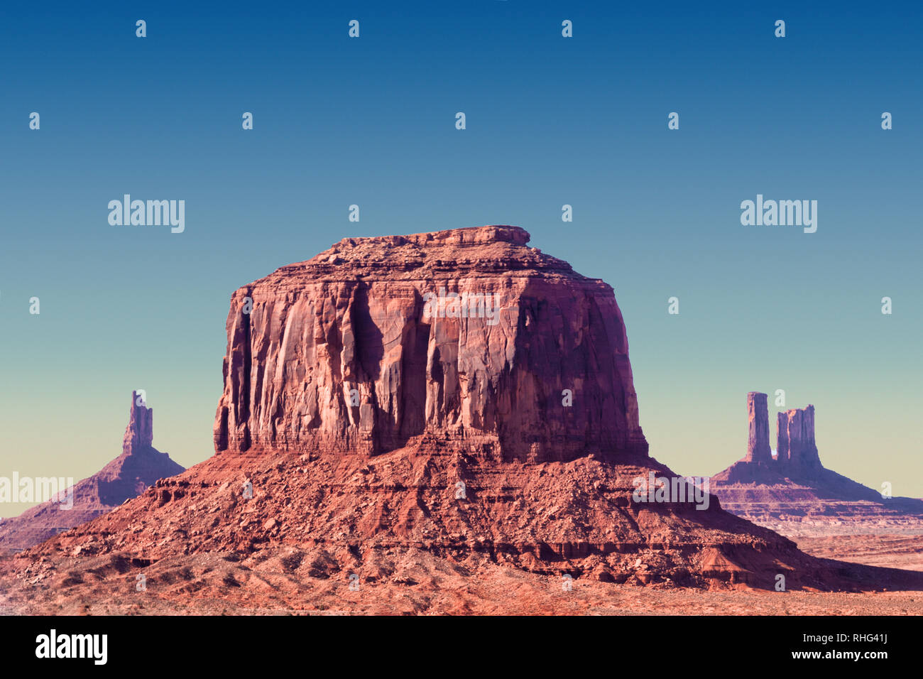 Monument Valley rock formation Stock Photo - Alamy