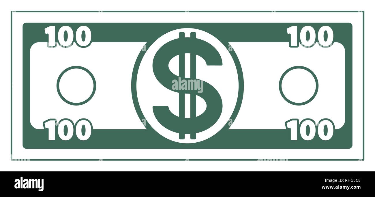 Abstract dollar bill sign Stock Vector Images - Alamy