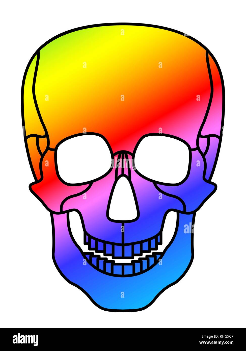 Illustration of the abstract skull design Stock Vector Image & Art - Alamy