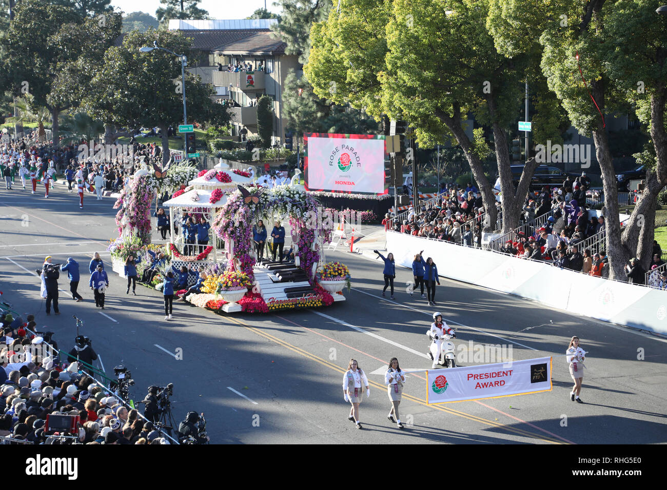 2019 Tournament of Roses Parade in Pasadena, California on January 1 ...