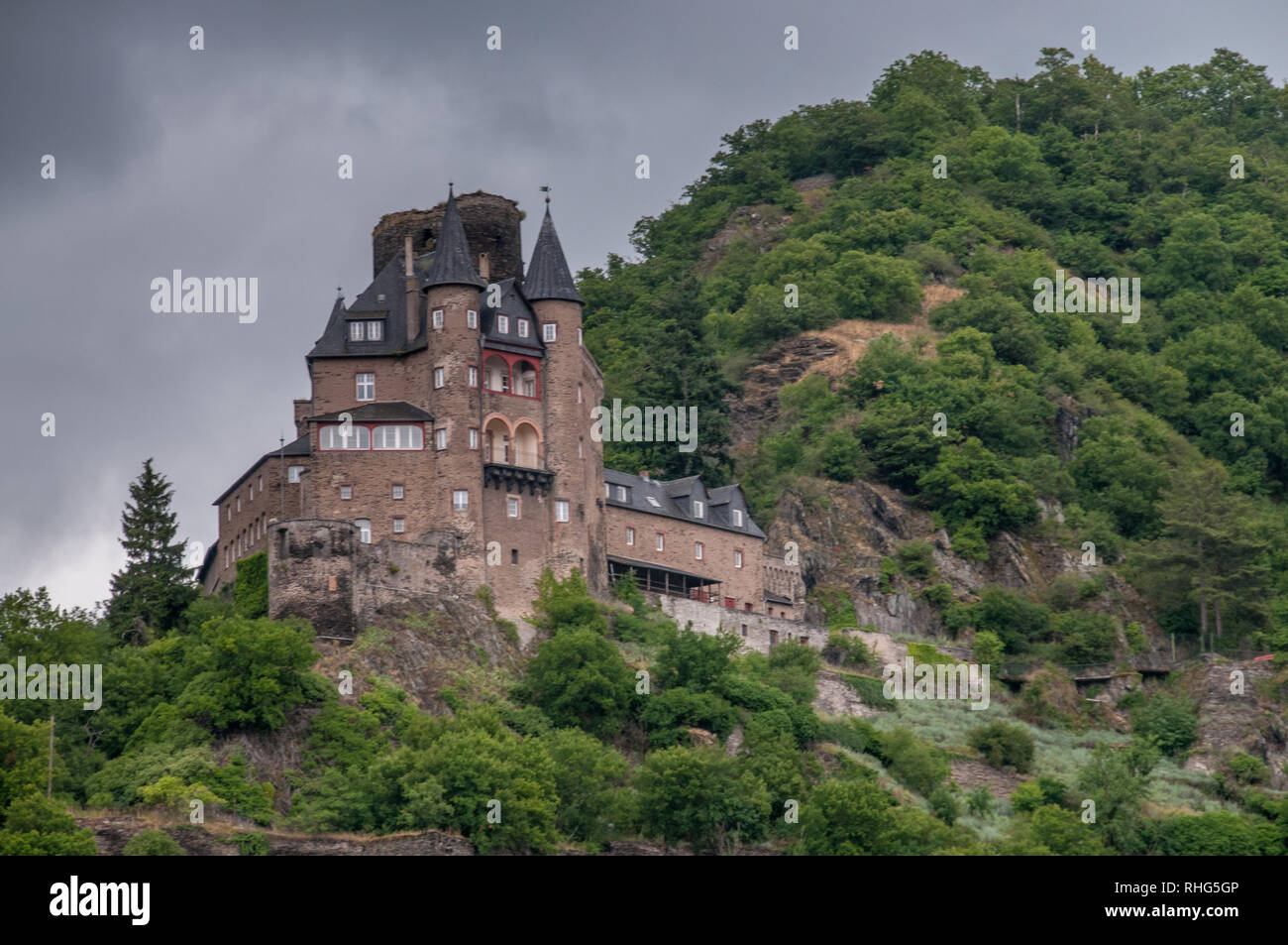 The Katz Burg at the Loreley Stock Photo - Alamy